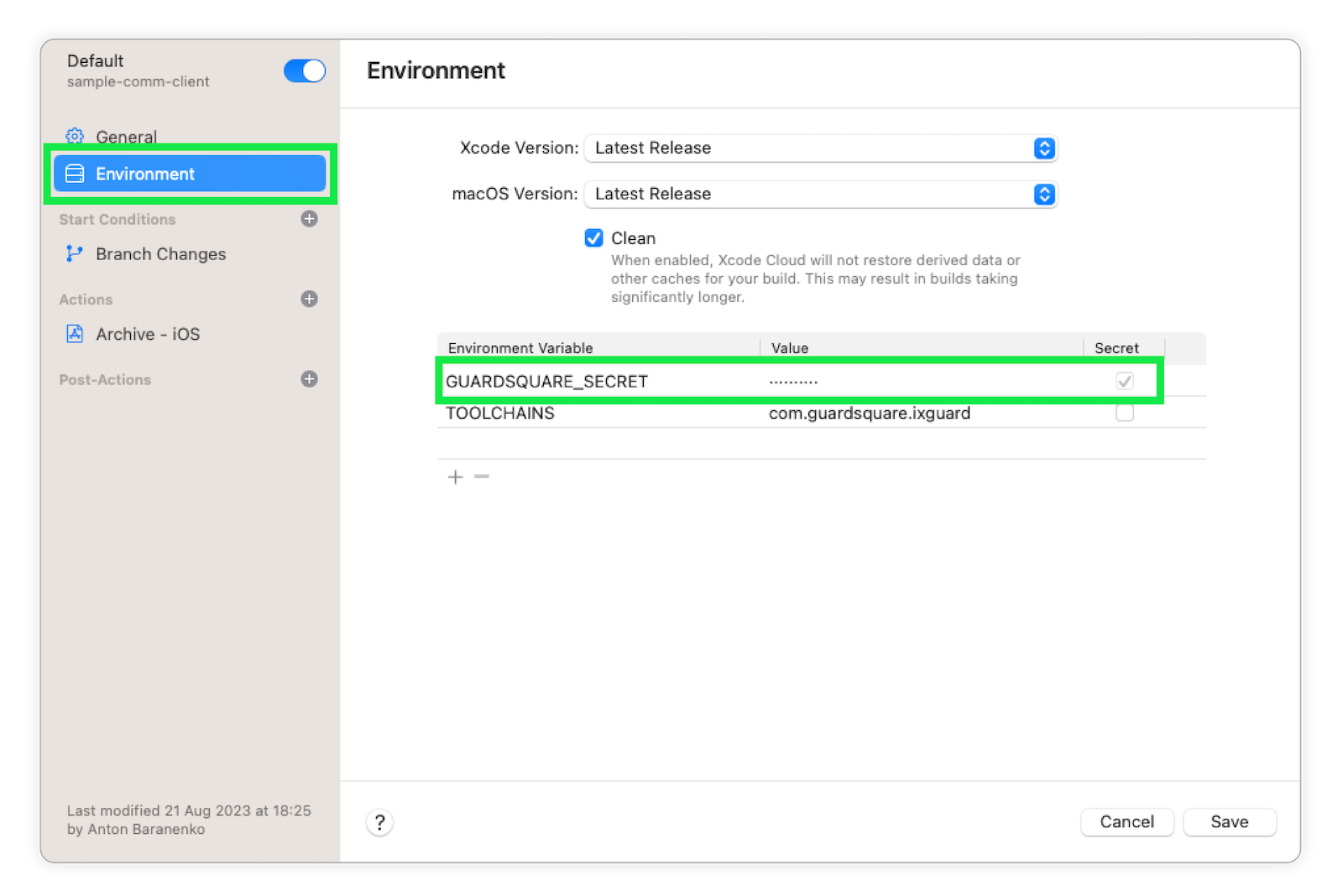 How to Set Up iXGuard with Xcode Cloud | Guardsquare
